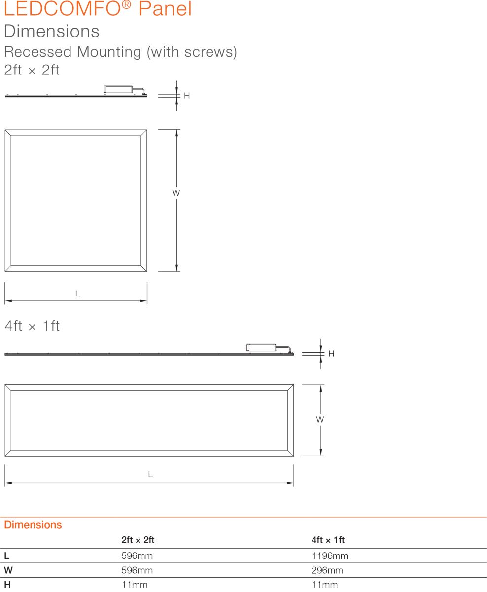LEDCOMFO PANEL 0606 OSRAM